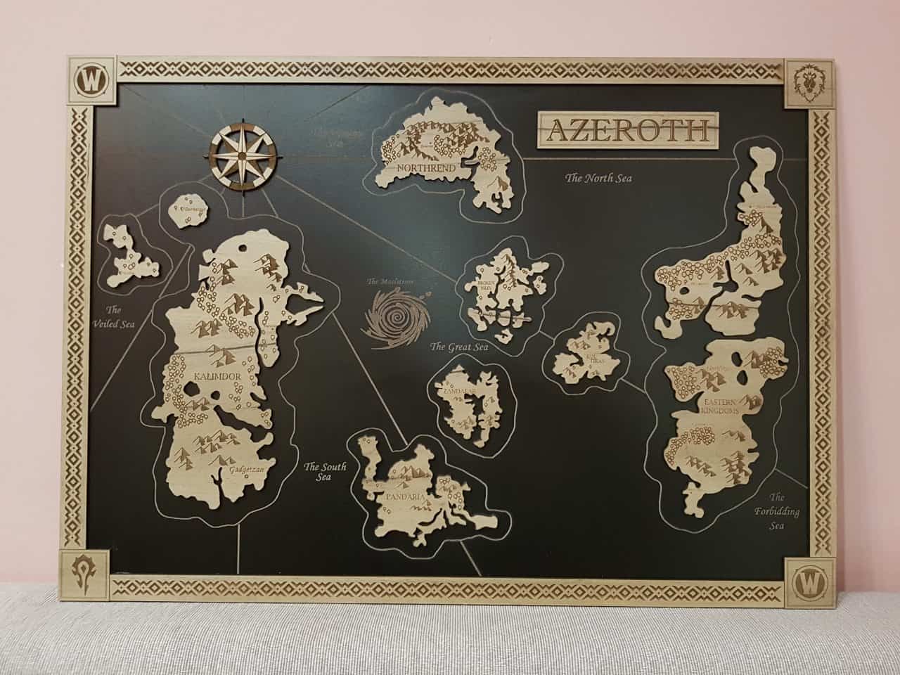 Mapa Azeroth - World of Warcraft - SlicedGifts.com